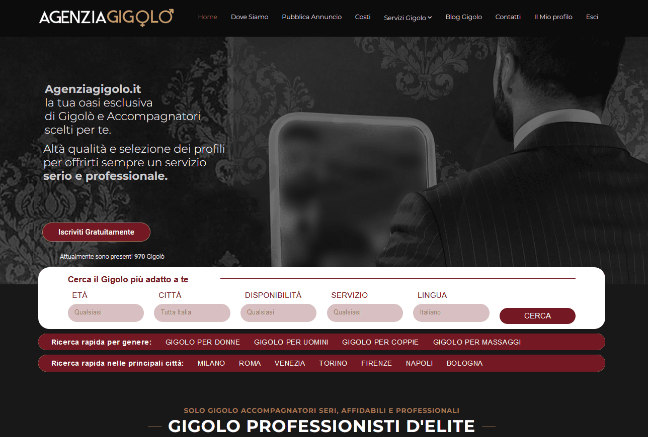 I migliori siti di Gigolo in Italia